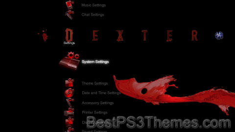 Dexter – Unofficial – Best PS3 Themes
